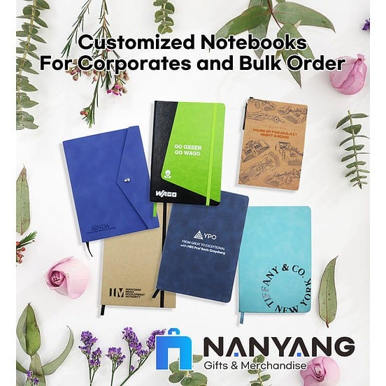 NanyangGifts Customized A5 PU Leather Notebooks | Premium