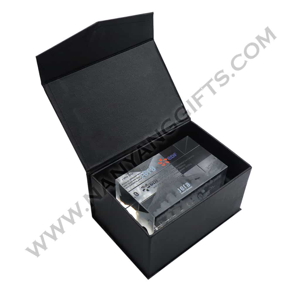 Premium Crystal Paper Weight Block | Enhance Office Aesthetic