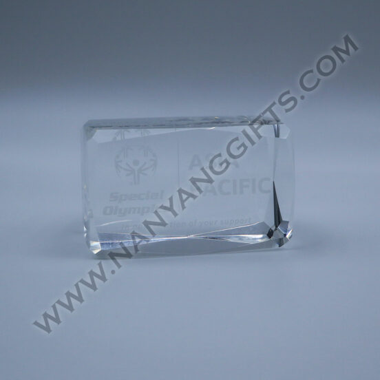 Premium Crystal Paper Weight Block | Enhance Office Aesthetic