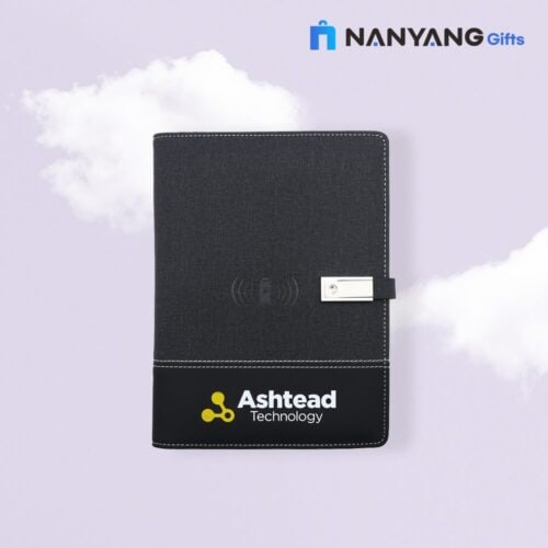 4-in-1 Power Notebook Wireless Mobile Charger | Custom Branding