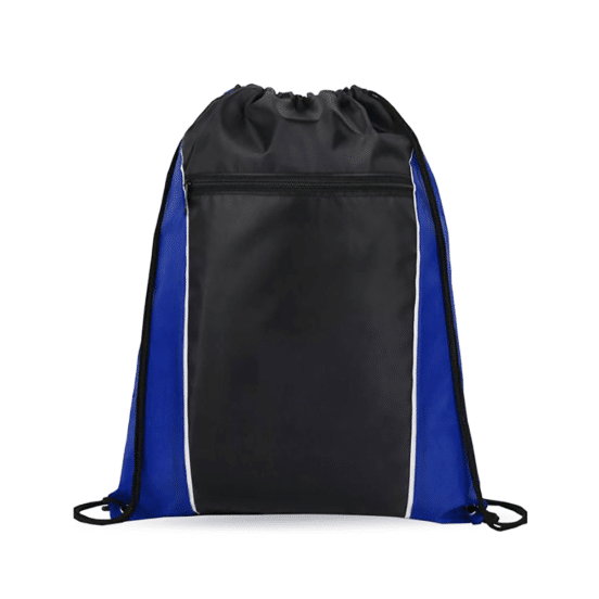Zippered Hand-held Mouth Two-shoulder Pull Rope Backpack Bag