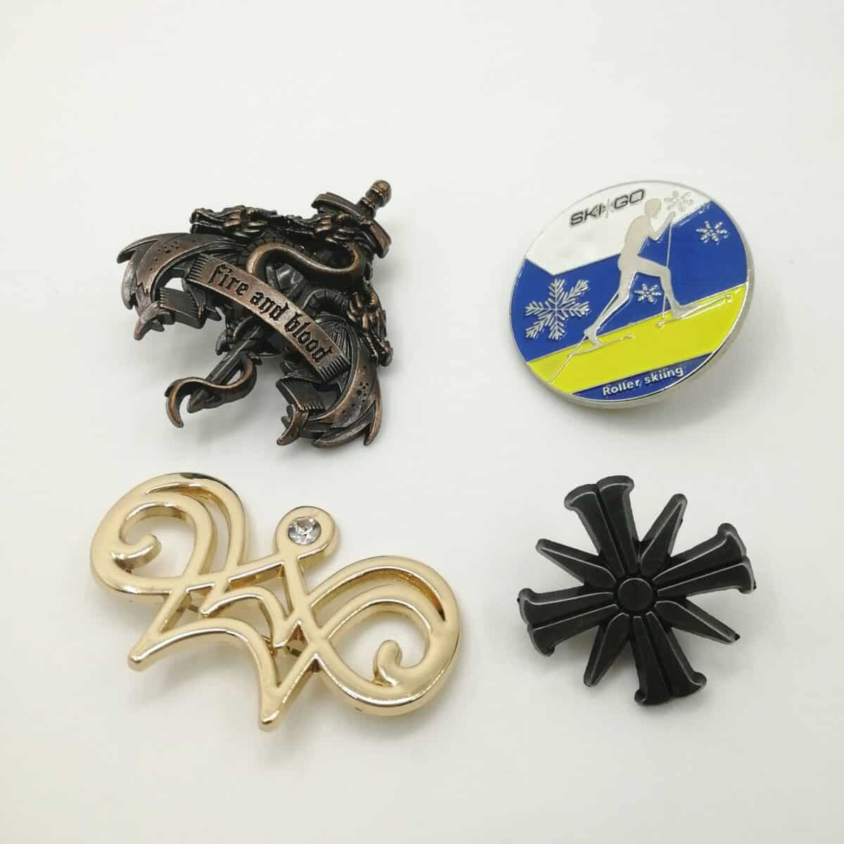 Custom Made Zinc Alloy Badges Pins Coins