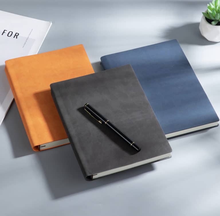 A5 Premium Faux Sheep Skin Leather Notebook Custom Design