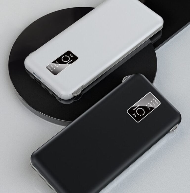 Mobile Power Bank with Built-in 3 Line Cable