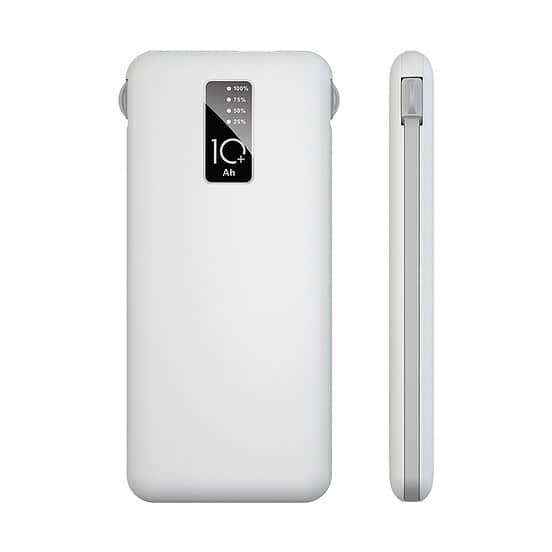 Mobile Power Bank with Built-in 3 Line Cable