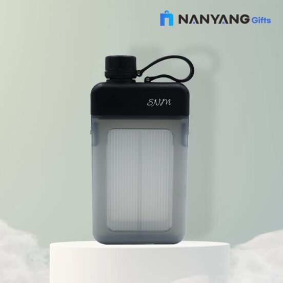 Custom Flat Square Shape Water Bottle
