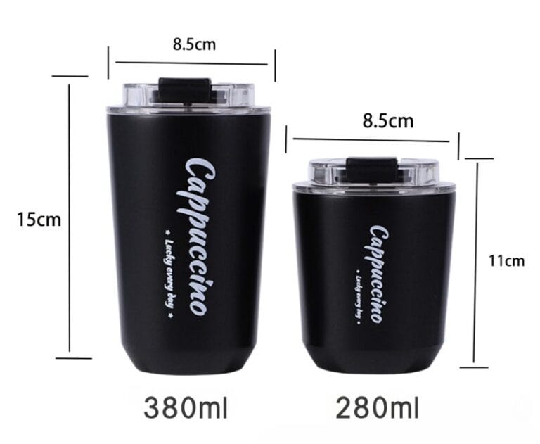 Custom 304 Stainless Steel Double Layer Office Coffee Cup