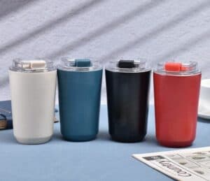 Custom 304 Stainless Steel Double Layer Office Coffee Cup