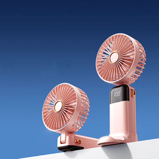 New Digital Display Handheld Foldable Fan | Corporate Gifts
