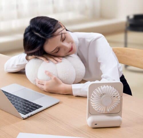 New Foldable Rechargeable Square Desktop Fan ⏐ Travel-Friendly