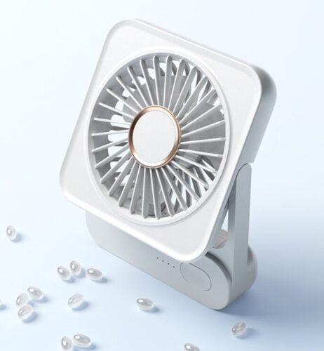 New Foldable Rechargeable Square Desktop Fan ⏐ Travel-Friendly