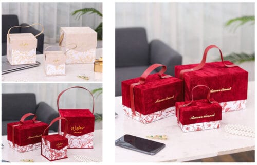 Customized Pattern Velvet Boxes And Packaging | Nanyang Gifts