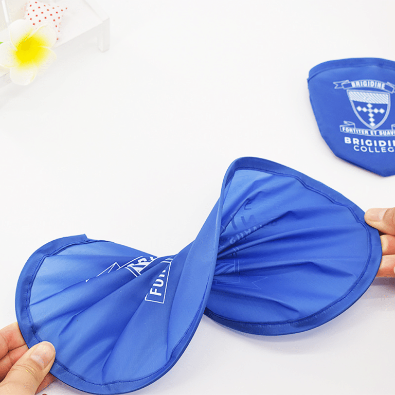 Custom Polyester Cloth Foldable Round Fan | Perfect for Events