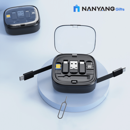 60W Fast Charging Compact Cable Adapter Set With Phone Holder