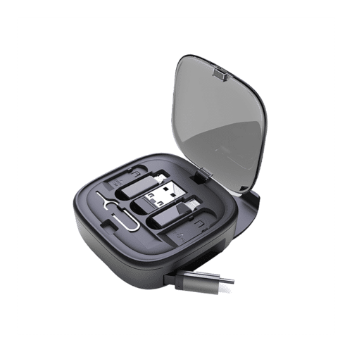 60W Fast Charging Compact Cable Adapter Set With Phone Holder