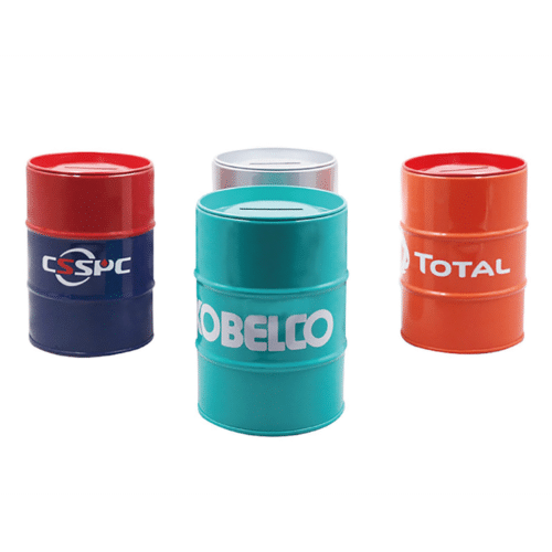 Customized Round Tin Can Piggy Bank | Corporate Gifts Idea