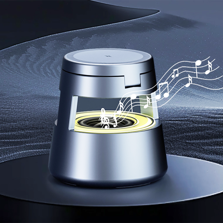 5-in-1 Magnetic Wireless Charger with Speaker and Night Light